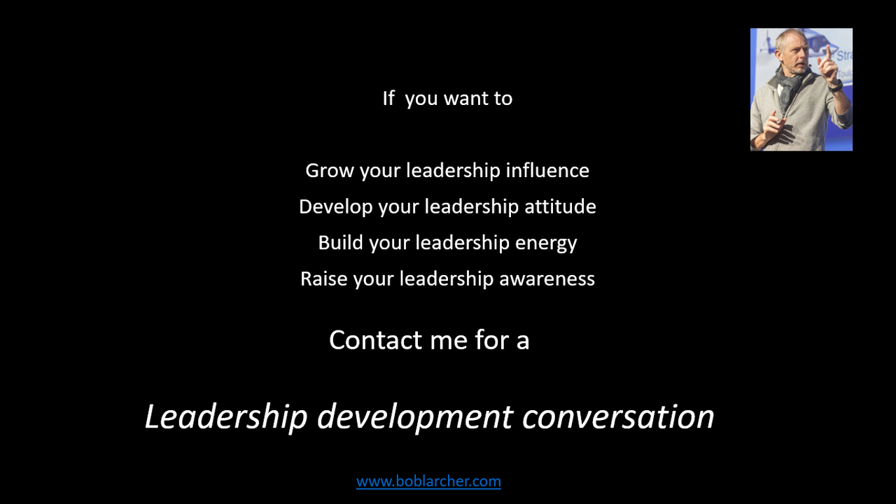 Leadership Transformation conversations - BobLarcher